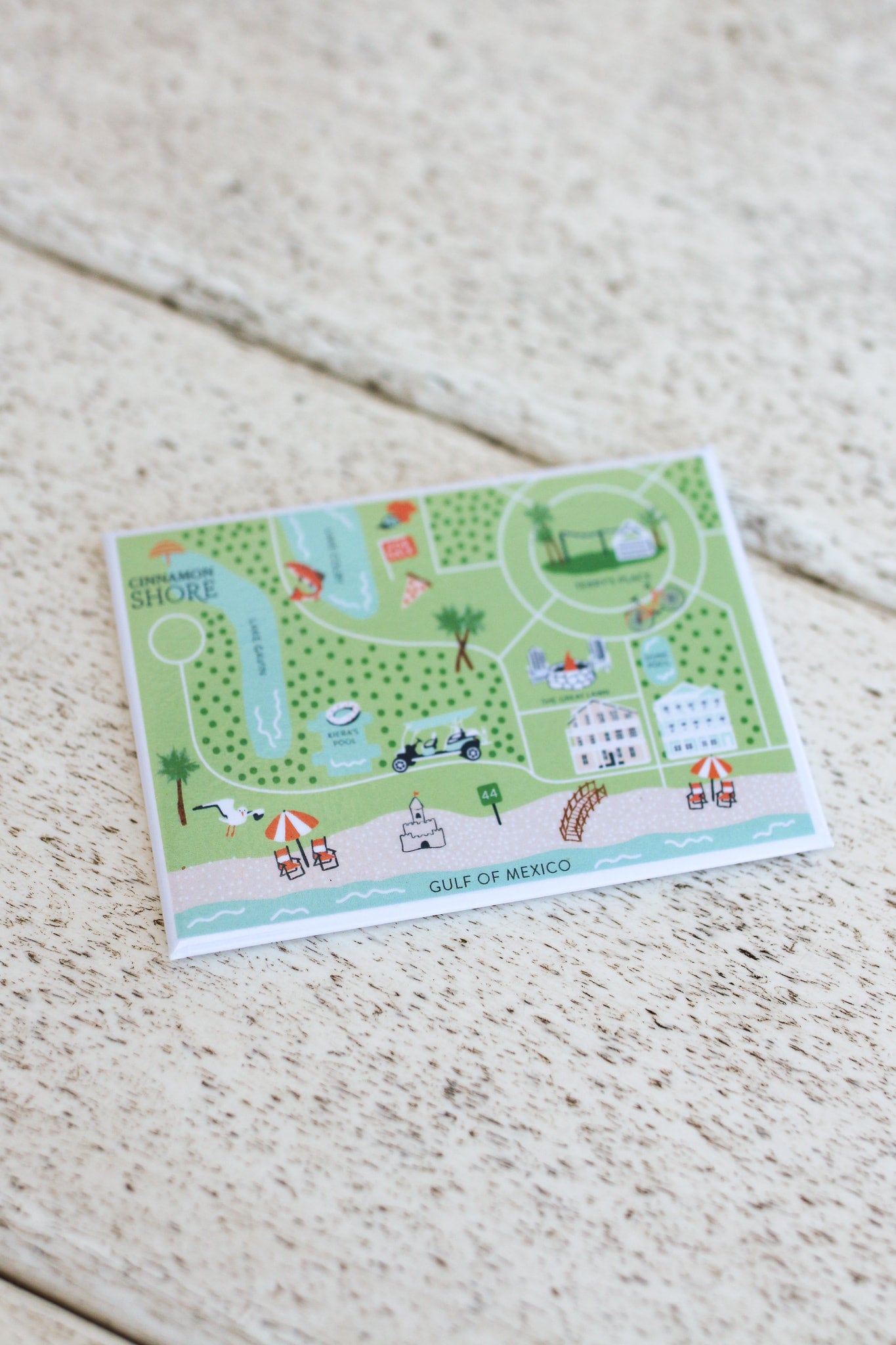Cinnamon Shore Map Magnet | Cinnamon Shore
